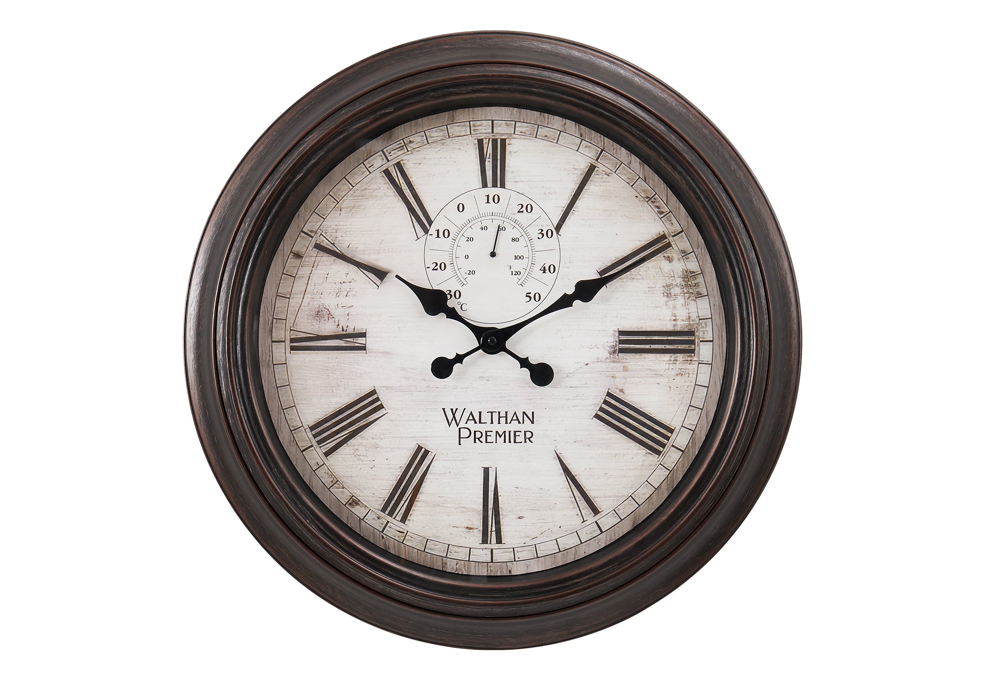 MN-279040 Clocks, 20" Round, Wall Clock, Brown, Transitional ...